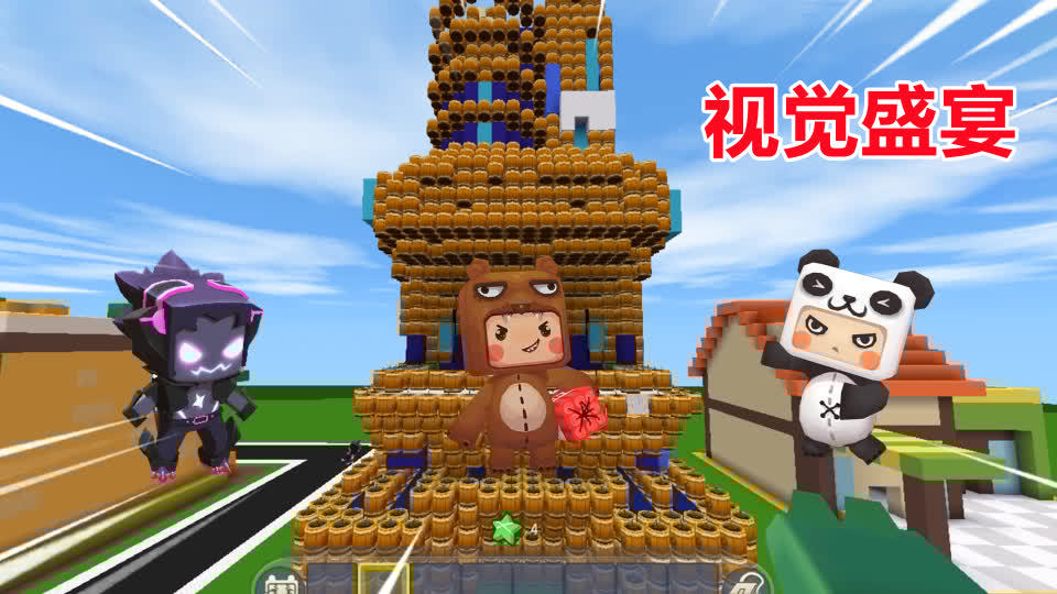 迷你世界:盘点熊孩子炸图!新手用电路炸图,老手在操控视觉