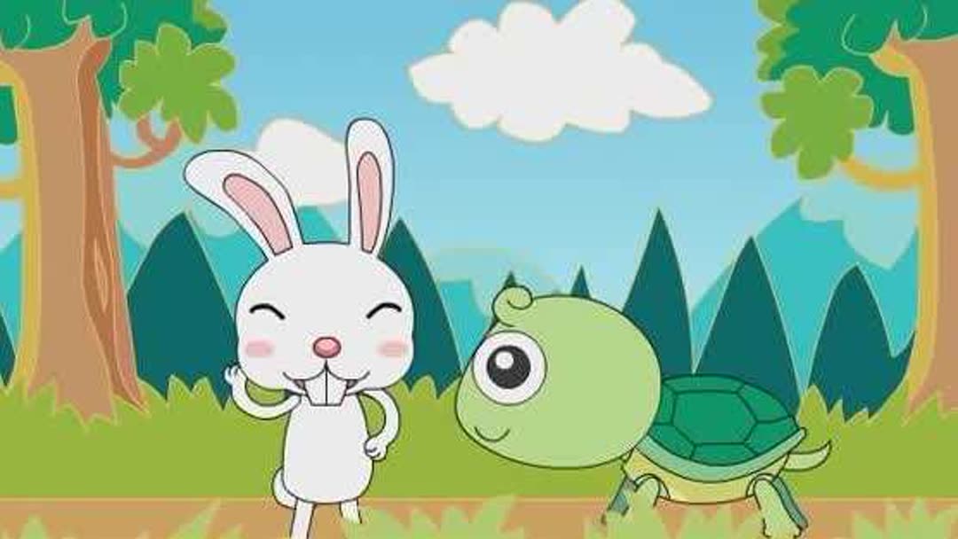 儿童故事之龟兔赛跑,伊索寓言故事,好看的小朋友睡前故事 大全