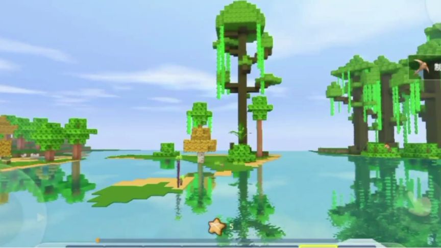 迷你世界生存:01没想到迷你世界又更新了一个雨林地形