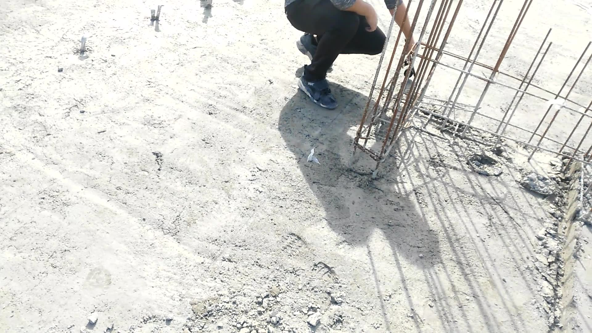 标准层楼层放线现场拍摄