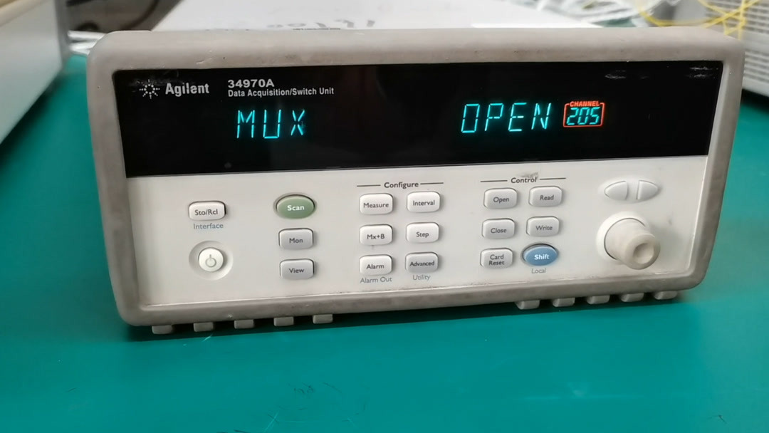 安捷伦/是德34970A数据采集器手动操作步骤