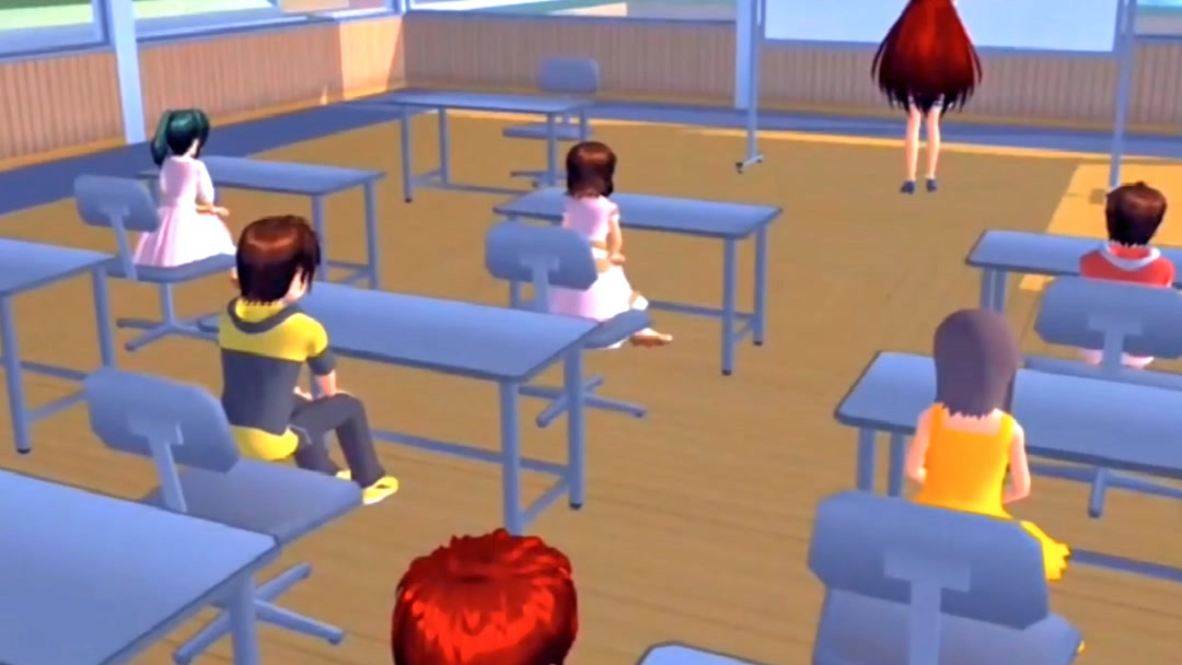 樱花校园模拟器:孩子和老师玩起来捉迷藏!