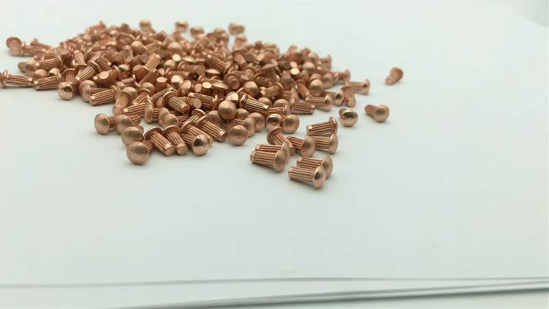 GPC234铆钉厂圆头T2紫铜标牌铆钉