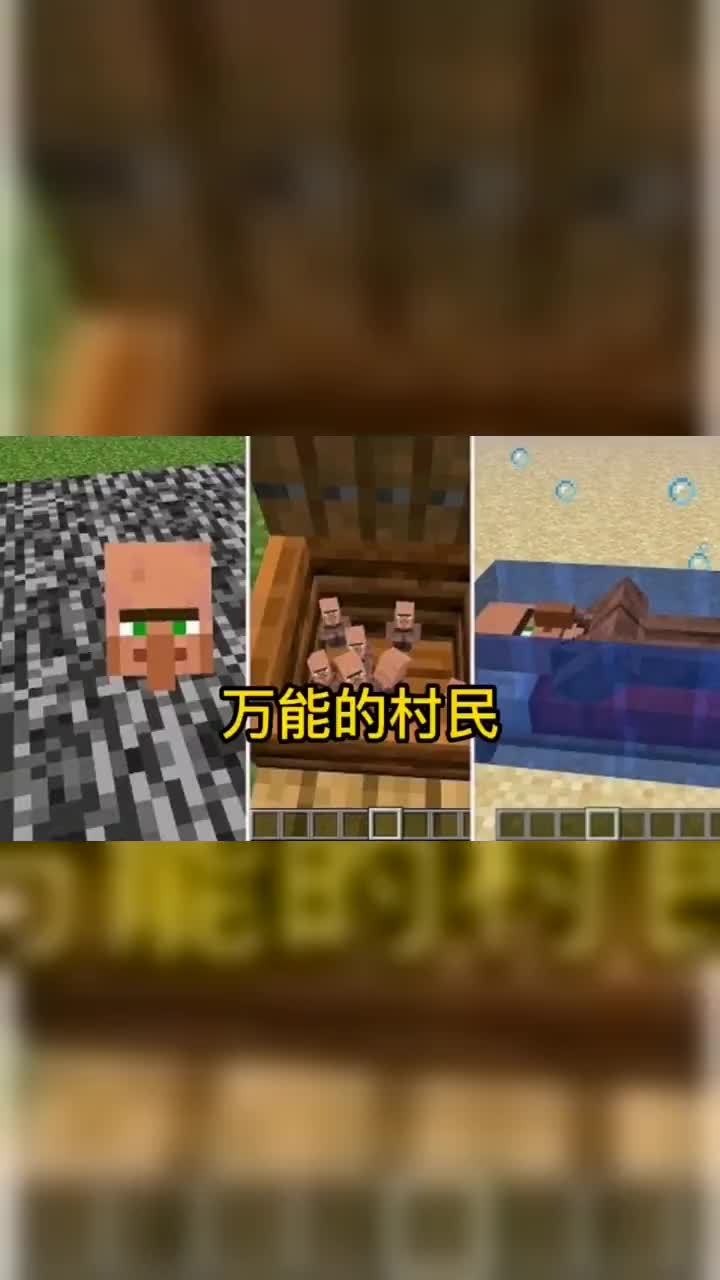 我的世界:万能的村民,能做的太多了!