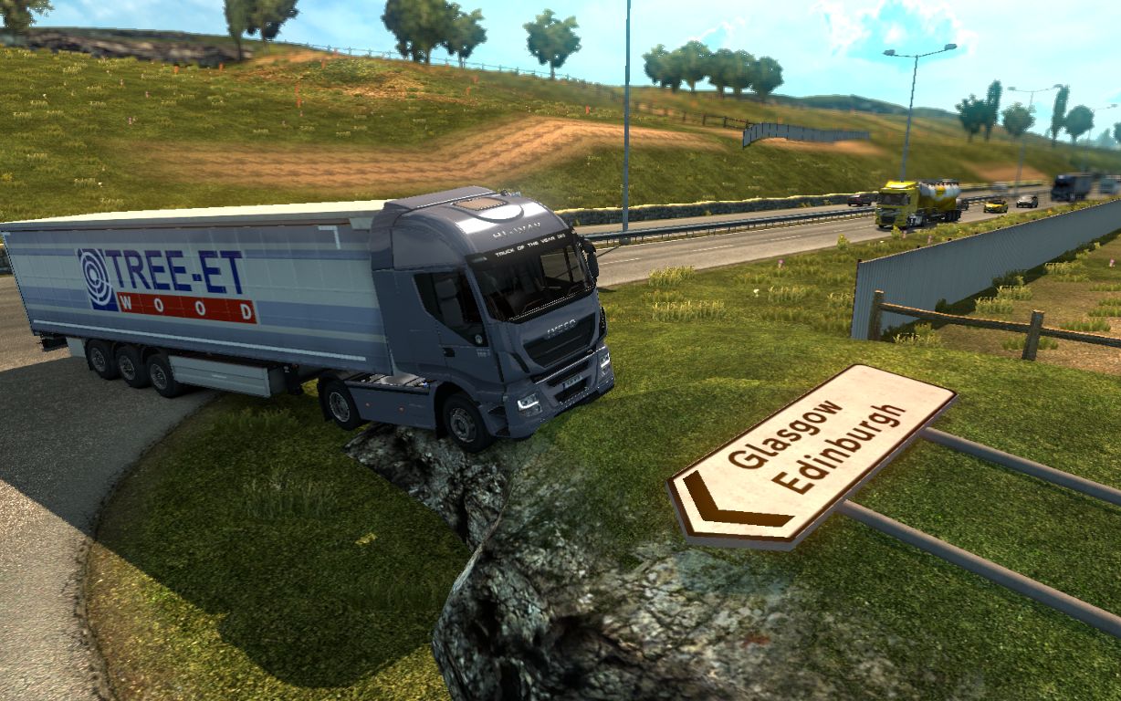 【欧洲卡车模拟2】欧卡#1 试玩欧卡的第一天就事故不断