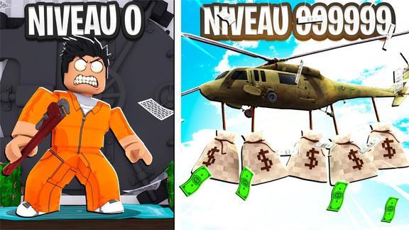 Roblox神偷模拟器:我抢劫金库后从摩天大楼一跃而下!小飞象解说