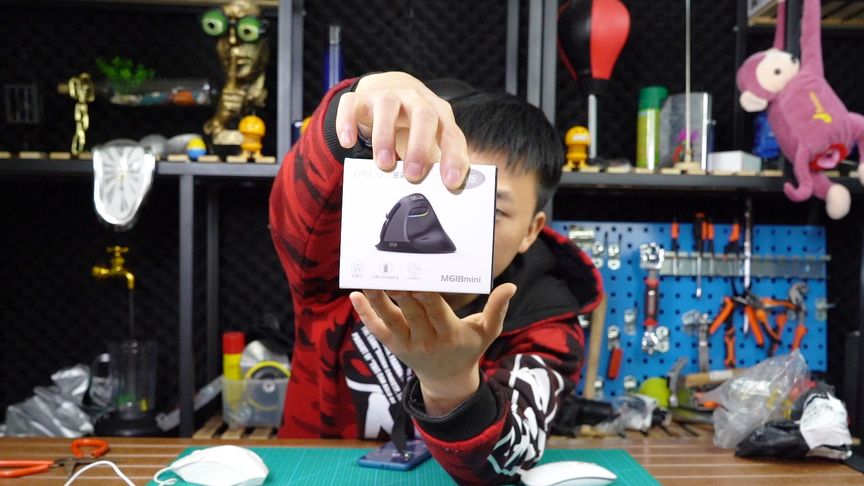 花了159块钱买的无线立式鼠标,这年头鼠标都能站起来用了