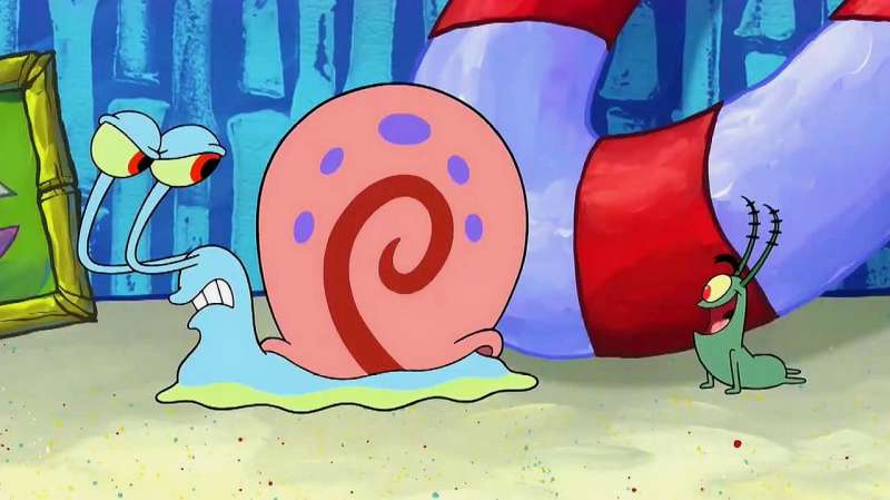 海绵宝宝:痞老板嫌弃小蜗的壳里脏,庆幸自己没有鼻子