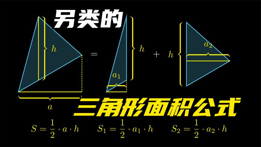 一个“另类”的三角形面积公式:水平宽×铅垂高÷2