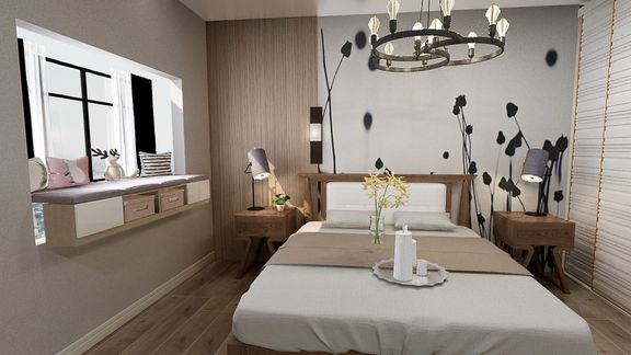 极易搭配的简约卧室设计,简单几步,效果出众