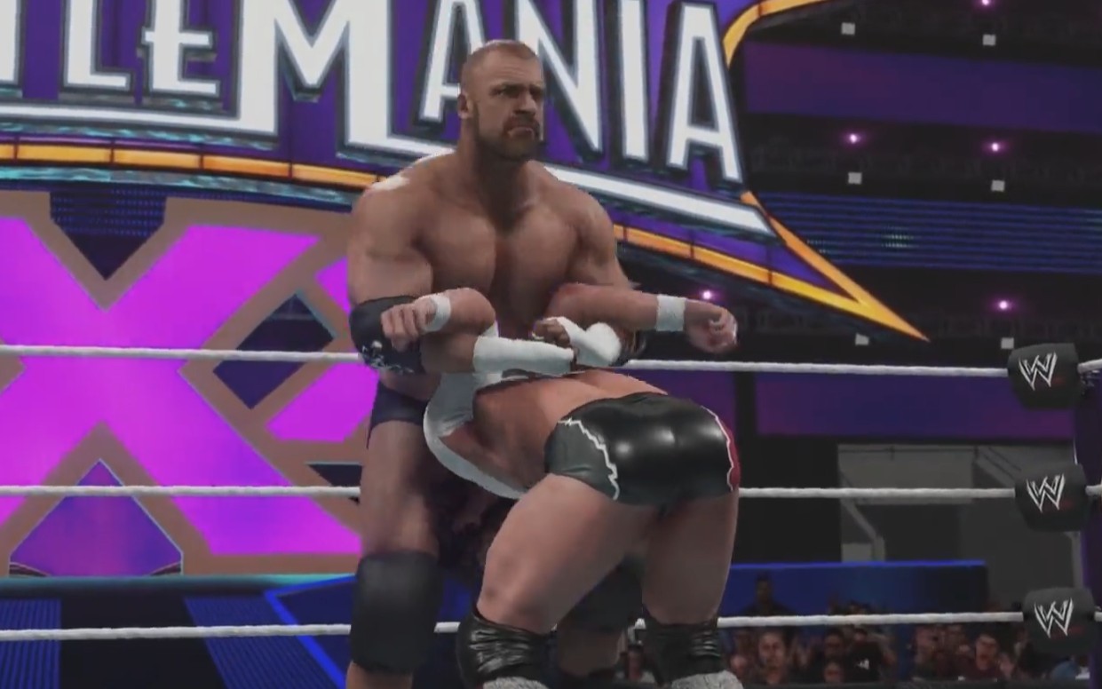 【定格动画】战火重燃!WWE铁桌赛!丹尼尔布莱恩 vs HHH(结尾处有...