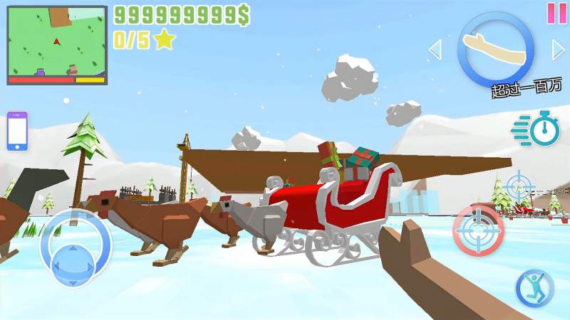 开放世界模拟器 买下这么多的圣诞老人的爬犁要干嘛?显摆吗?