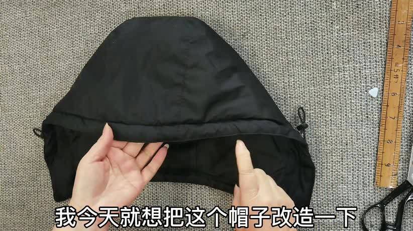 羽绒服帽子巧利用!保留抽绳缝上羊毛衫袖子,没想到还能这样改!