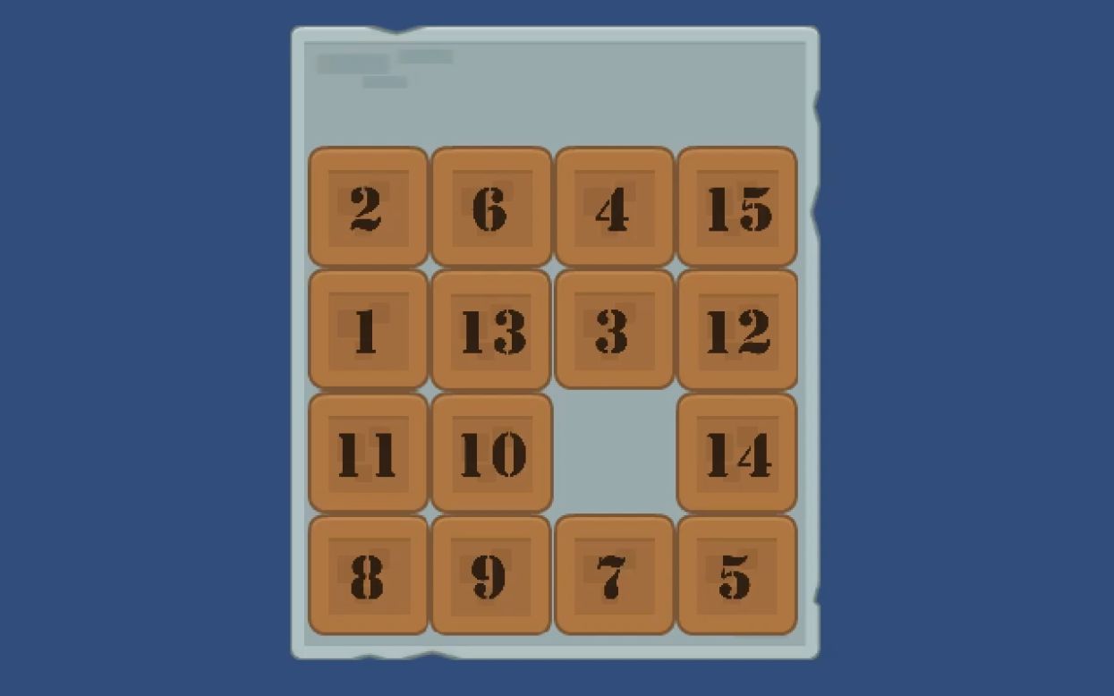 ...游戏限时挑战05】22分钟编写《最强大脑》游戏 数字华容道(数字谜盘)