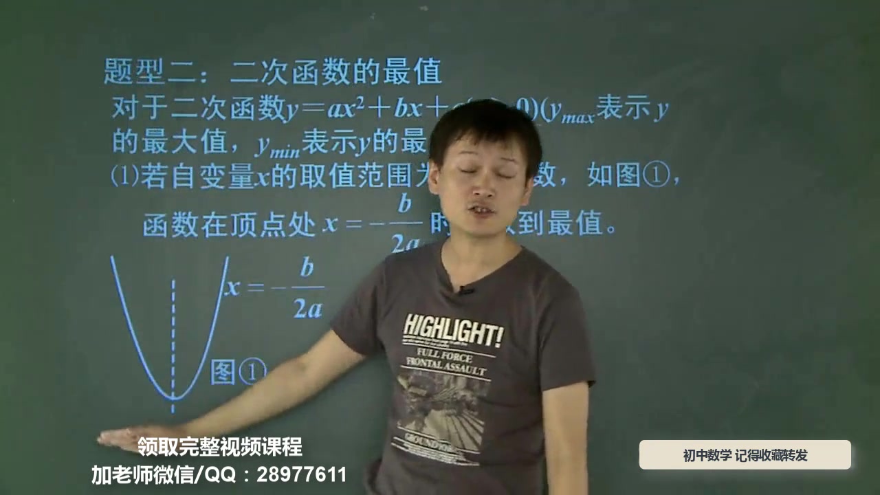 初三数学上册:二次函数的图像及基本性质,二次函数的最值,知识点精讲