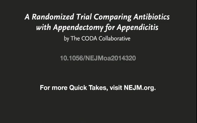 抗生素和阑尾切除术治疗阑尾炎的比较