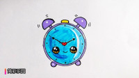 如何画闹钟简笔画 简单易学的可爱的小闹钟 宝宝轻松学画画