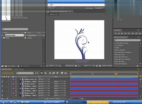 综合实例植物生长动画