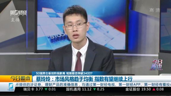 精选:蔡玲玲:市场风格趋于均衡+指数有望继续上行
