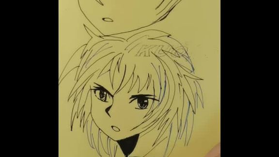 漫画练习→#动漫人物绘画 #每日一画 #画画 #手绘 #想画就画