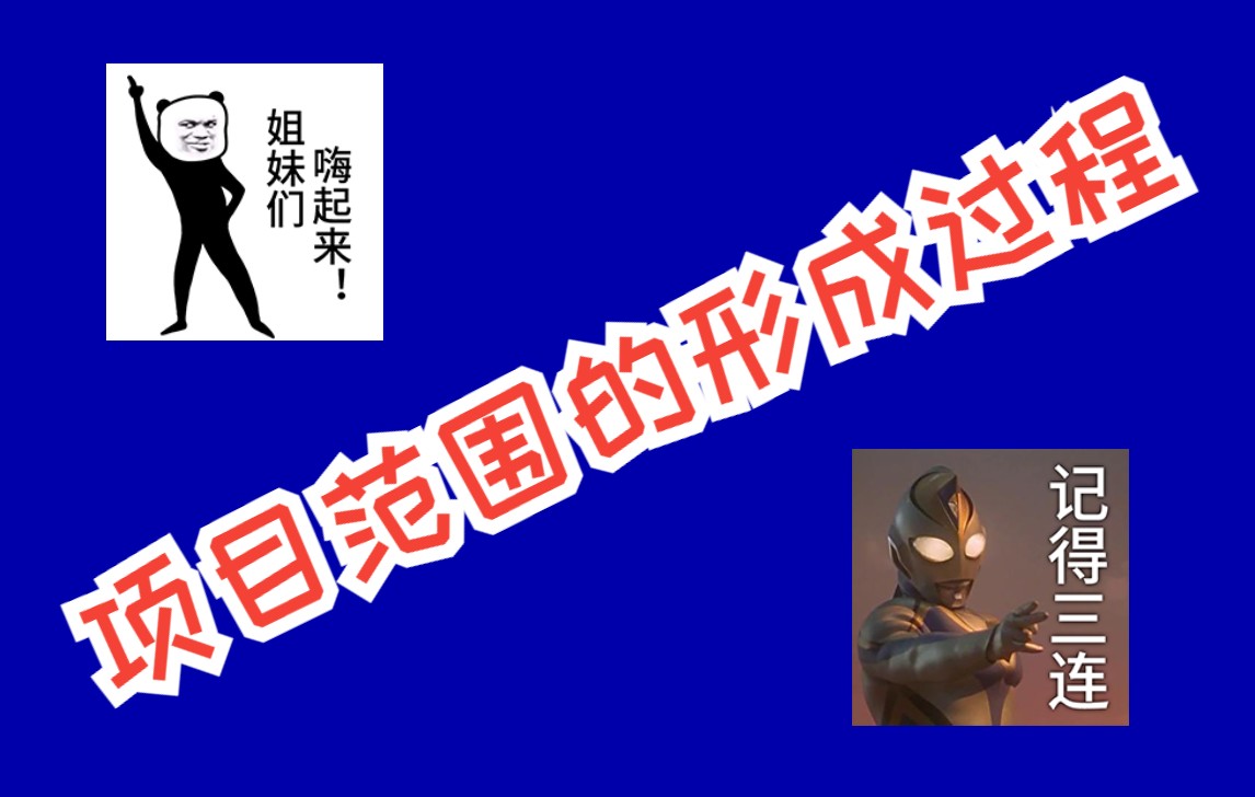 项目范围的形成过程