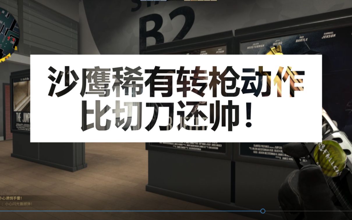 【CSGO】沙鹰稀有转枪动作,帅到爆炸!