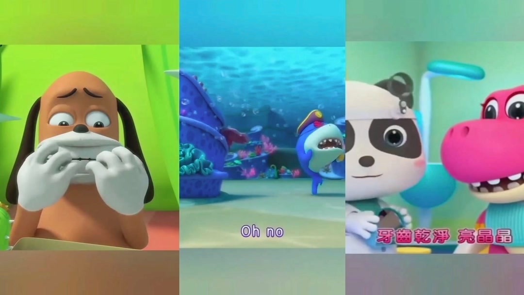 早教动画:海底世界真美妙,鲨鱼鲨鱼你别跑!