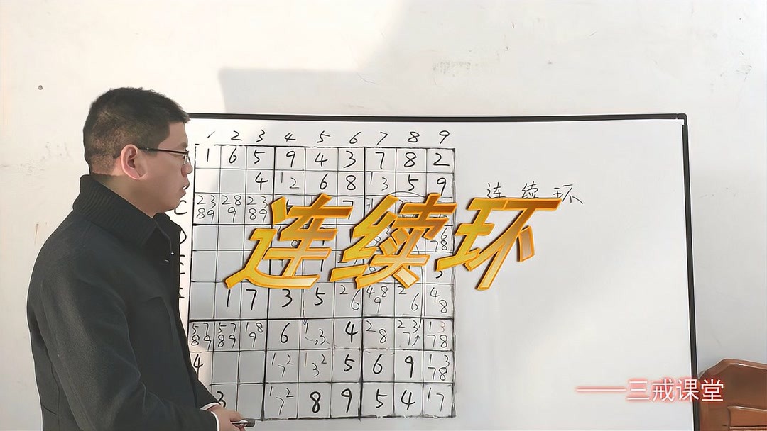 数独九宫格高级技巧,连续环,例题详解