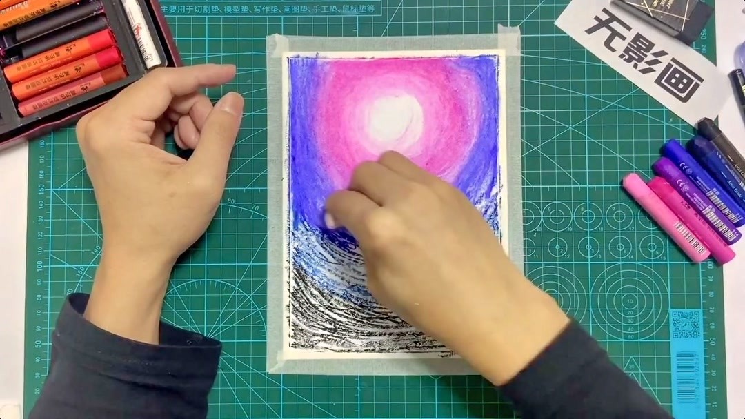 还不会用油画棒画吗?看到最后,是不是感觉非常简单!