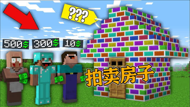 我的世界:阿呆获得意外之财,买下最豪华的房子!