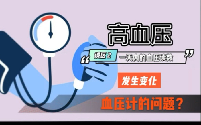 高血压诊疗中的常见误区(2)一天之内血压读数发生变化,是血压计的...