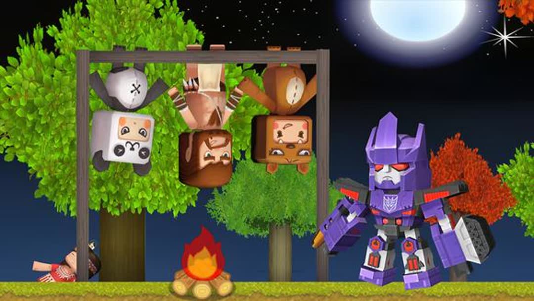 迷你世界动画:胖哒和熊孩子去救酋长,反被惊破天抓住