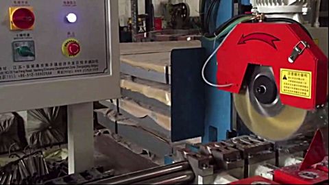 全自动钢管切管机视频,钢管下料机