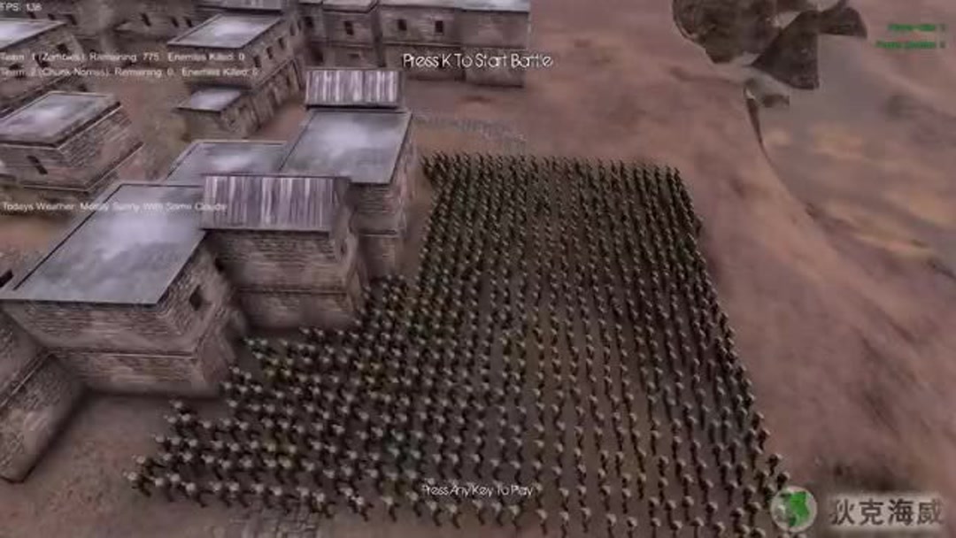 史诗战争模拟器:1000只僵尸大战1个超级士兵