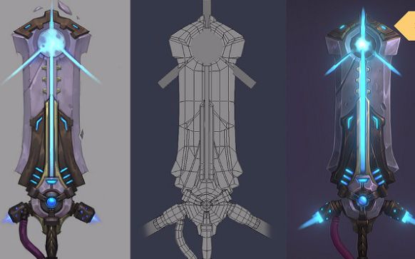 【3dsmax】科幻武器 Nova Sword 制作视频教程