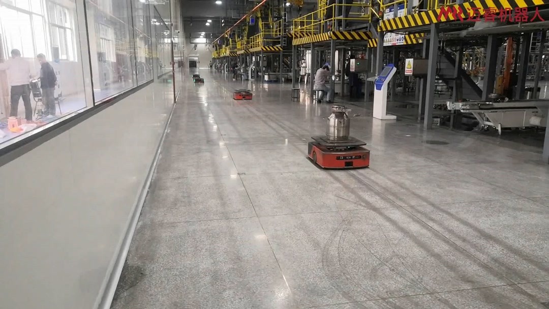 【迈睿机器人】SLAM导航移动机器人智能制造搬运应用