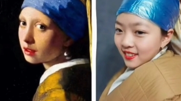 老师布置作业“名画模仿秀”:超预期完成