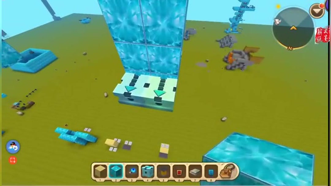 迷你世界电路教程 弹簧方块门与沙门