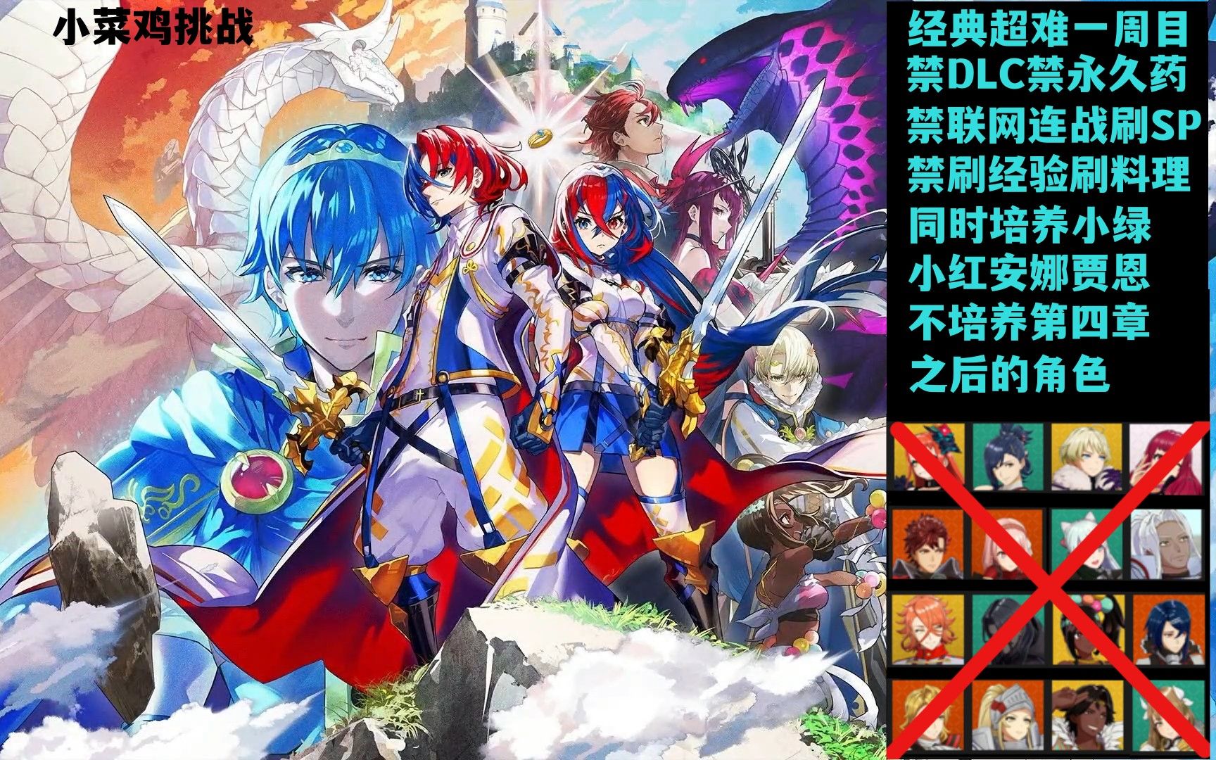 P22 第十六章 只培养前期角色禁DLC禁永久药通关挑战火焰纹章...