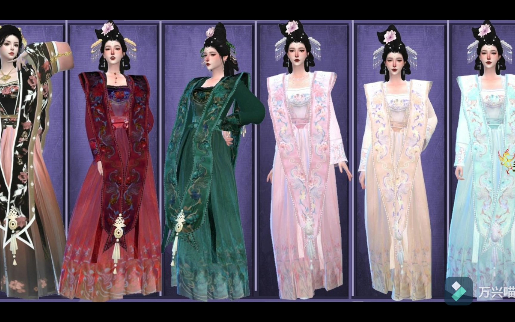 【狮面帮你找模组 模拟人生篇】159-宋制汉服霞帔三宫六院五件套