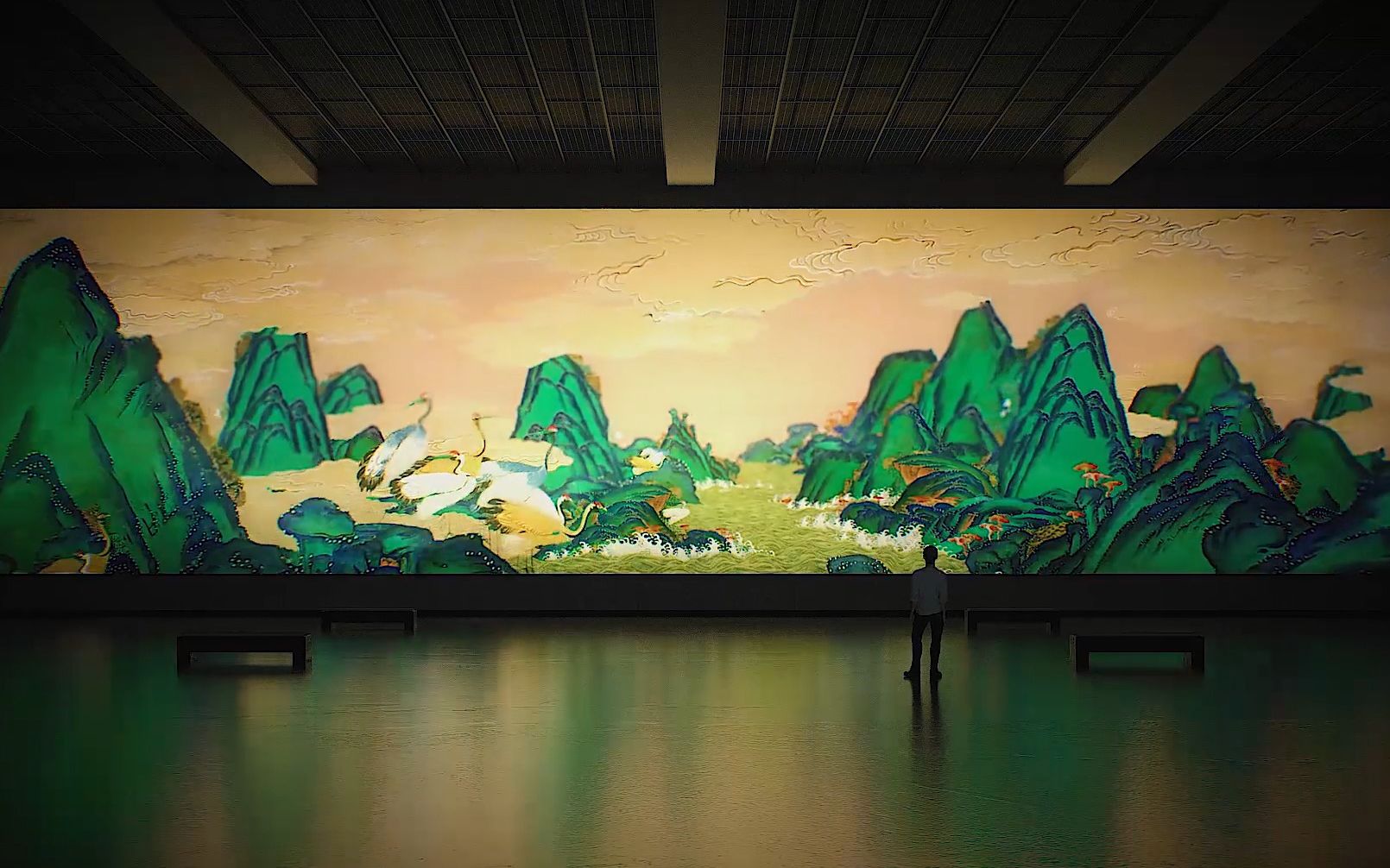 韩国设计师做的数字古风动画 中国文化 古风 国风古韵 mapping 中国...