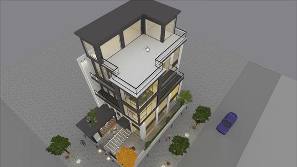 三维家软件自由建模之别墅外景制作(高级01)