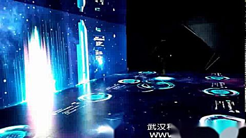 LED屏互动, LED屏墙面互动,地面控制墙面互动 LED屏墙地联动,沉浸...