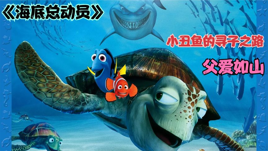 小丑鱼父亲为了寻回儿子,冒险跨越大西洋历经磨难《海底总动员》