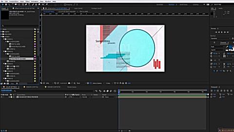 AE1096 复古风 动态文字 图片展示AE模板 内容修改 图片置入 动态...