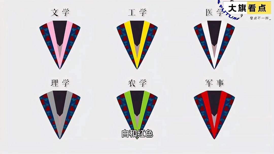 学位服你知道多少?这里给你详细介绍各个颜色名称对照