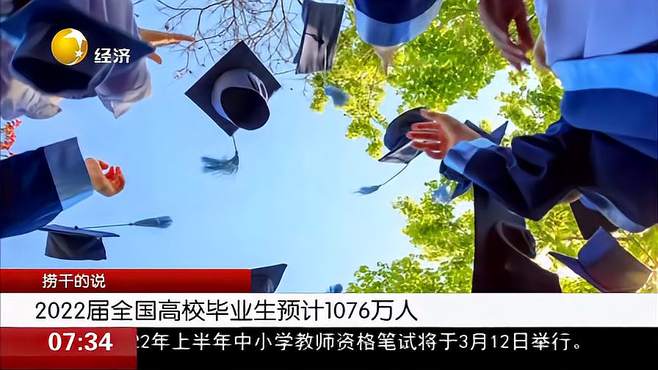 2022届全国高校毕业生预计1076万人