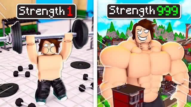 ROBLOX肌肉男模拟器:锻炼身体成为超强大力士