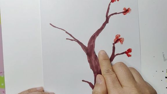 冬天的腊梅#一起学画画 #想画就画 #儿童简笔画 #腊梅 #随手画