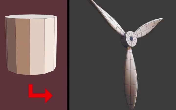 blender通过几个简单的步骤制作螺旋桨